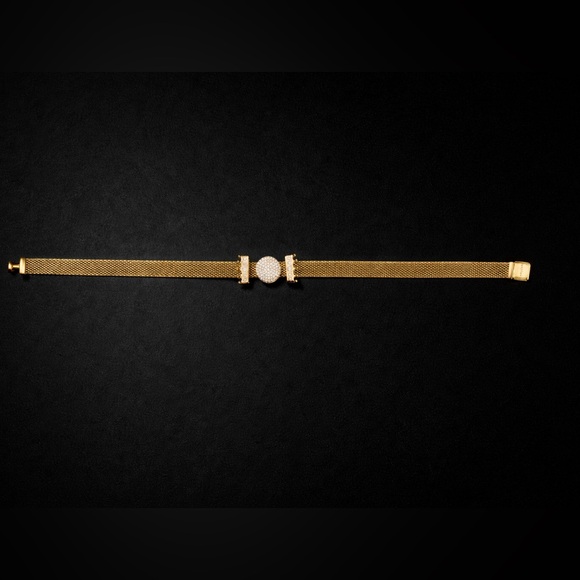 Pandora | Accessories | Pandora Yellow Gold Plated Bracelet With Rose ...